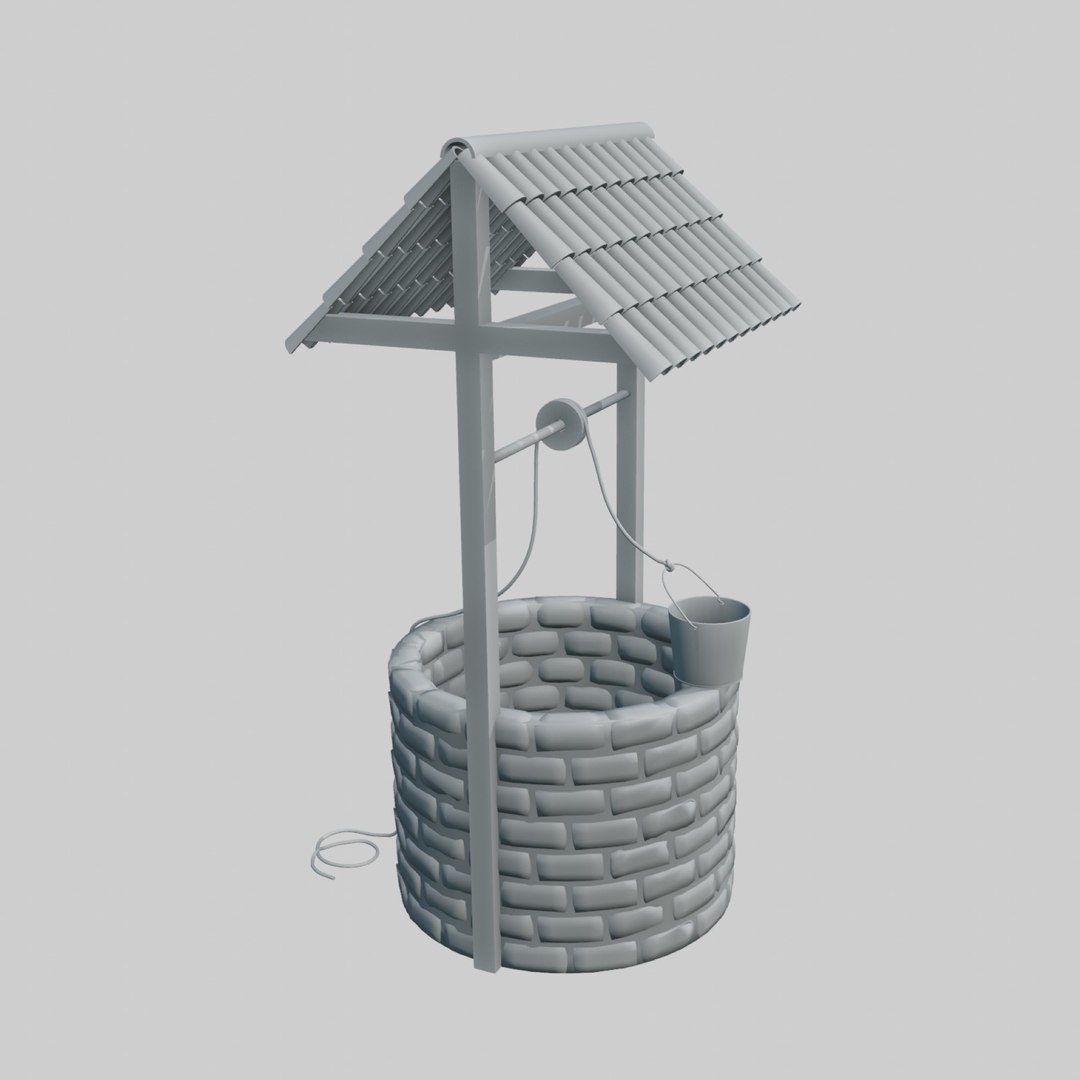 Wishing Well Model - TurboSquid 2023882