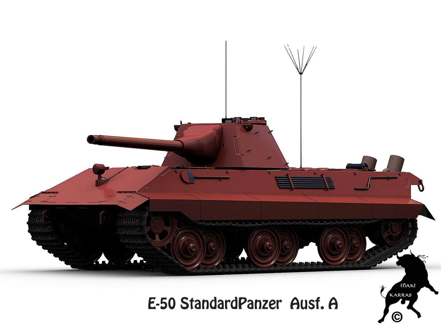 E-50 German Tank Ausf 3d Max