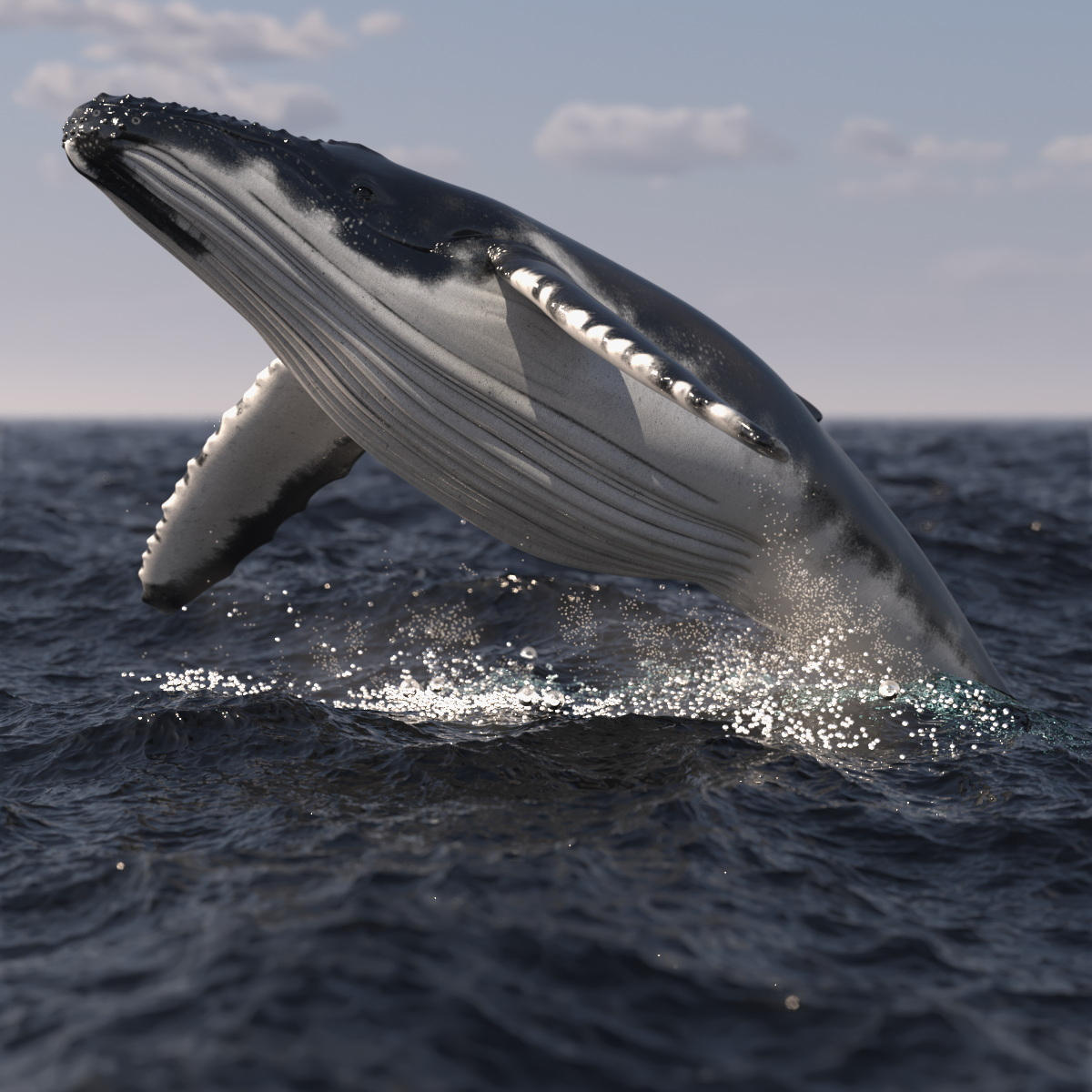 modelo 3d Ballena jorobada realista - TurboSquid 2314596