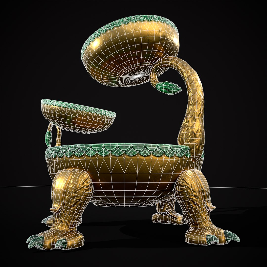 3D Triple Jade Cauldron Model - TurboSquid 2133549