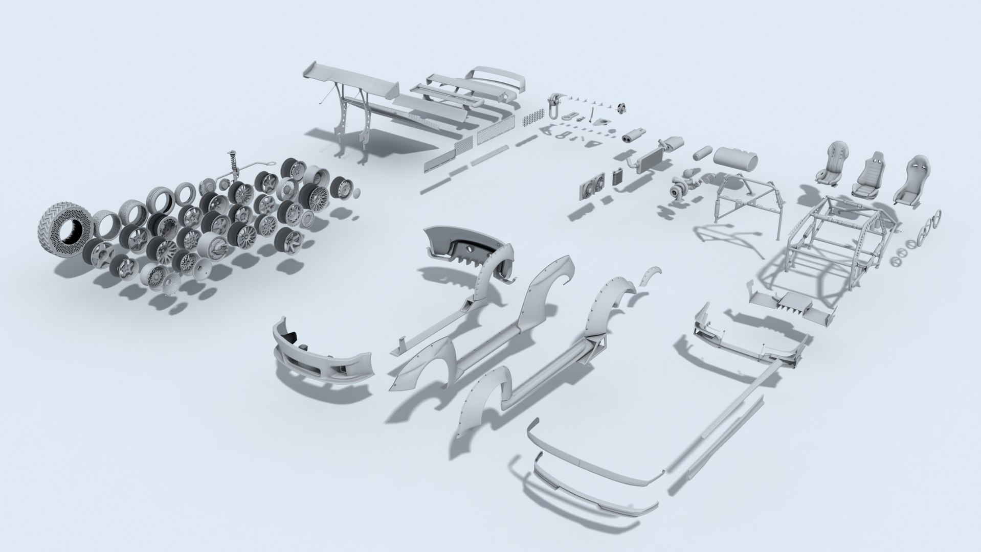 Car Components Collection 01 3D - TurboSquid 2303181
