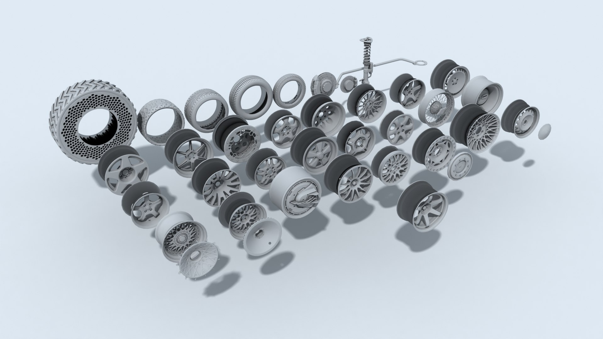 Car Components Collection 01 3D - TurboSquid 2303181