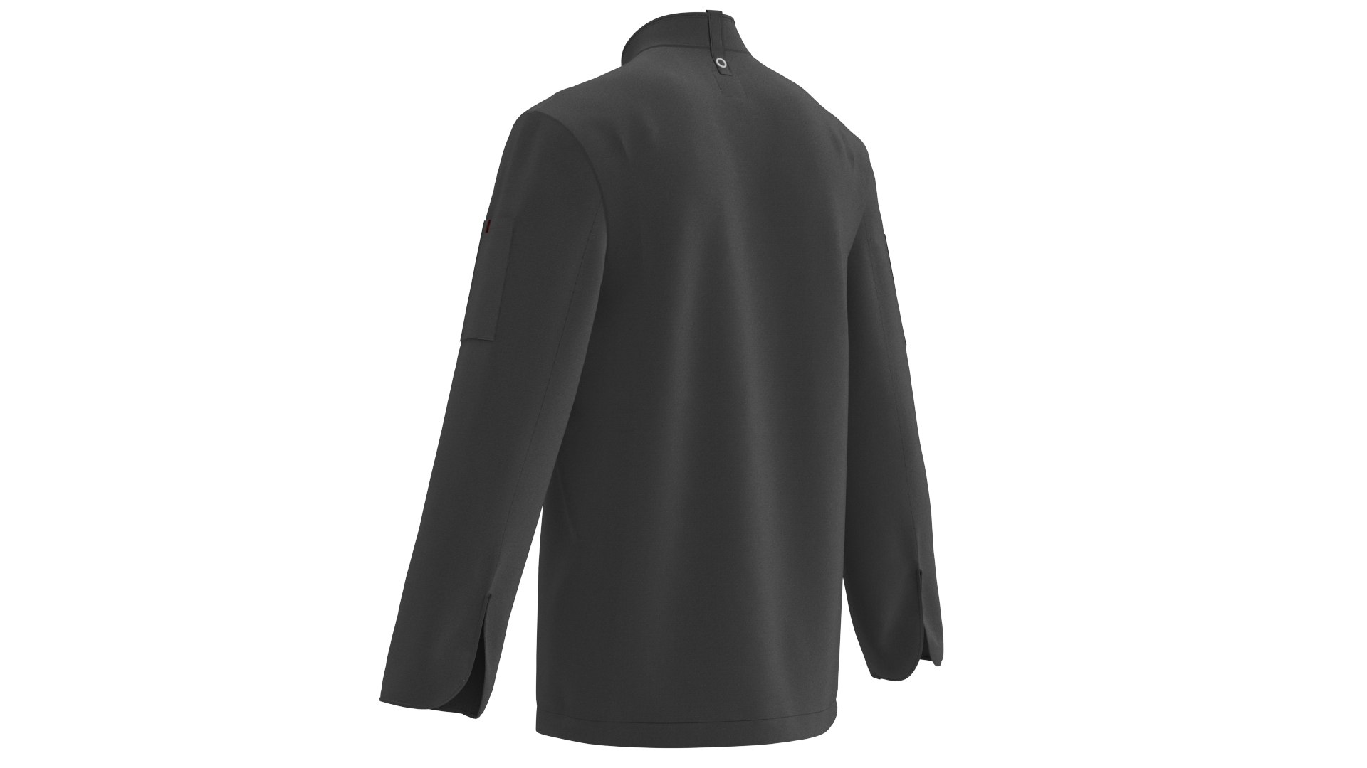 Black Chef Jacket 3D Model - TurboSquid 2149418