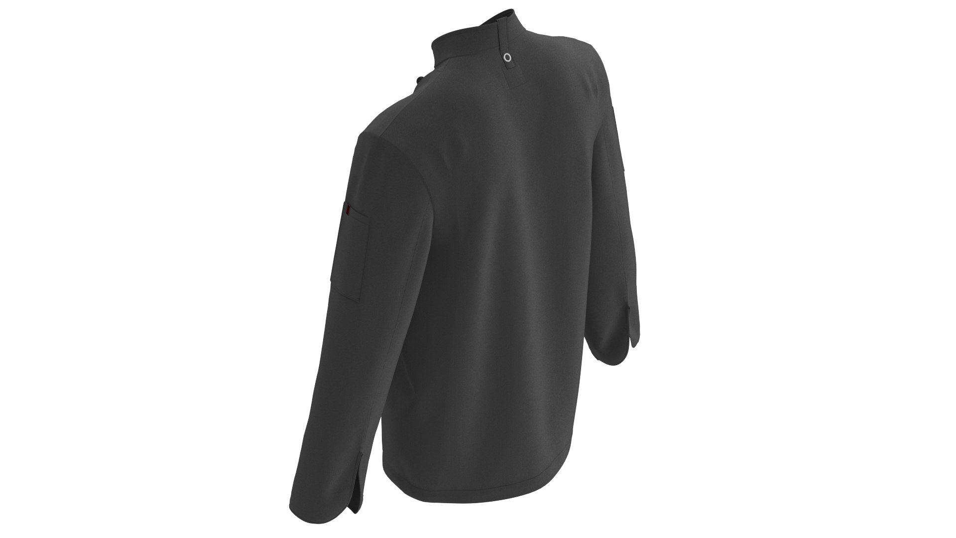 Black Chef Jacket 3D Model - TurboSquid 2149418