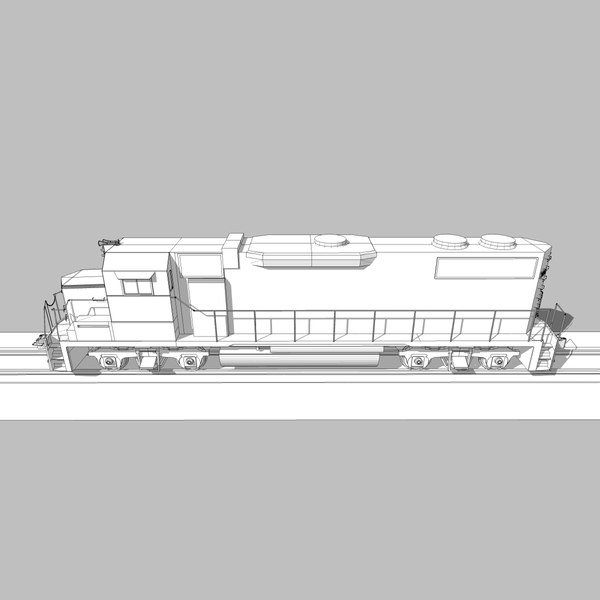 3d train car b-line railroad