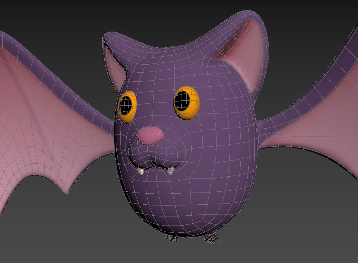 3D model cartoon bat - TurboSquid 1615787