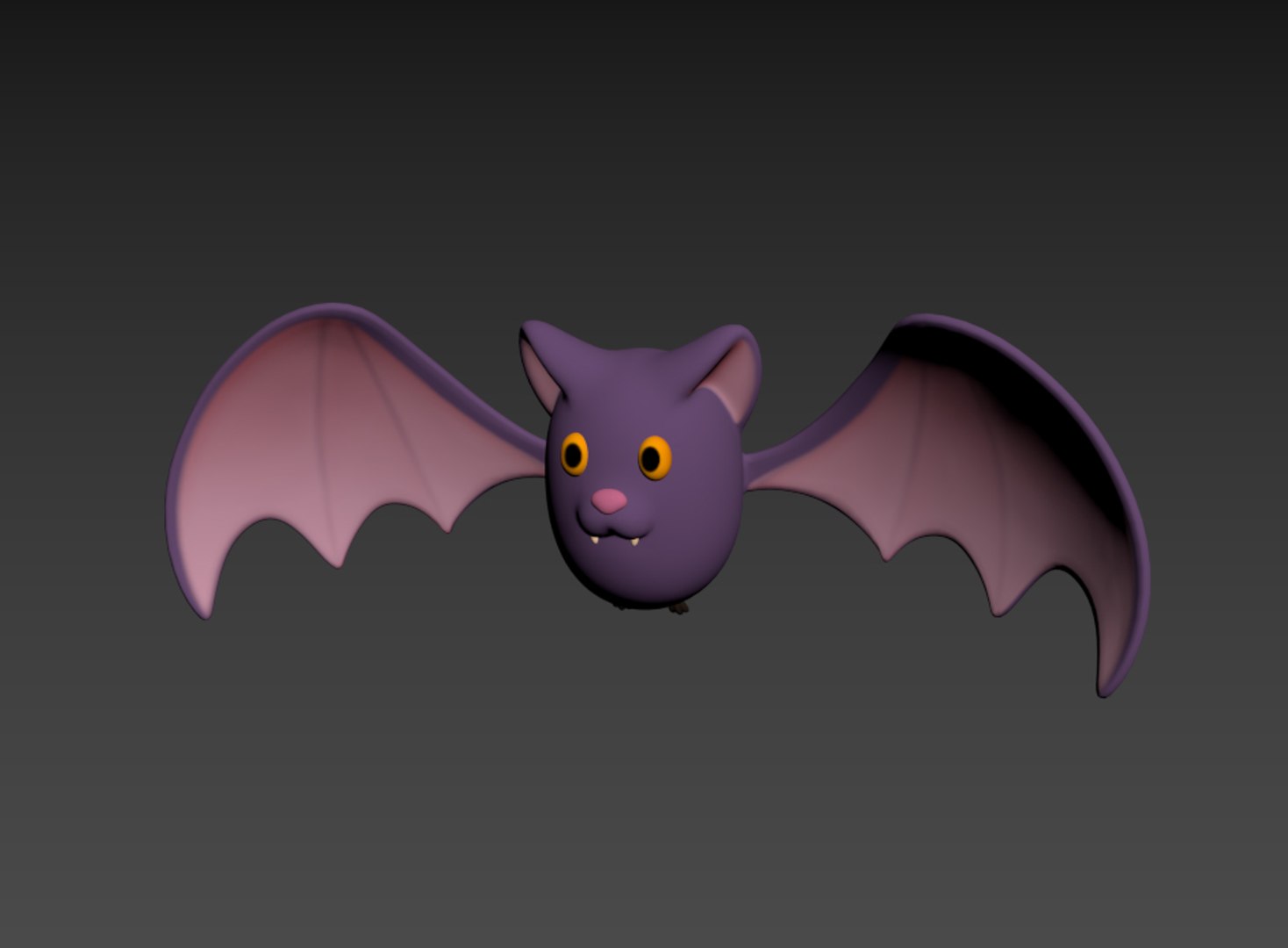 3D Model Cartoon Bat - TurboSquid 1615787
