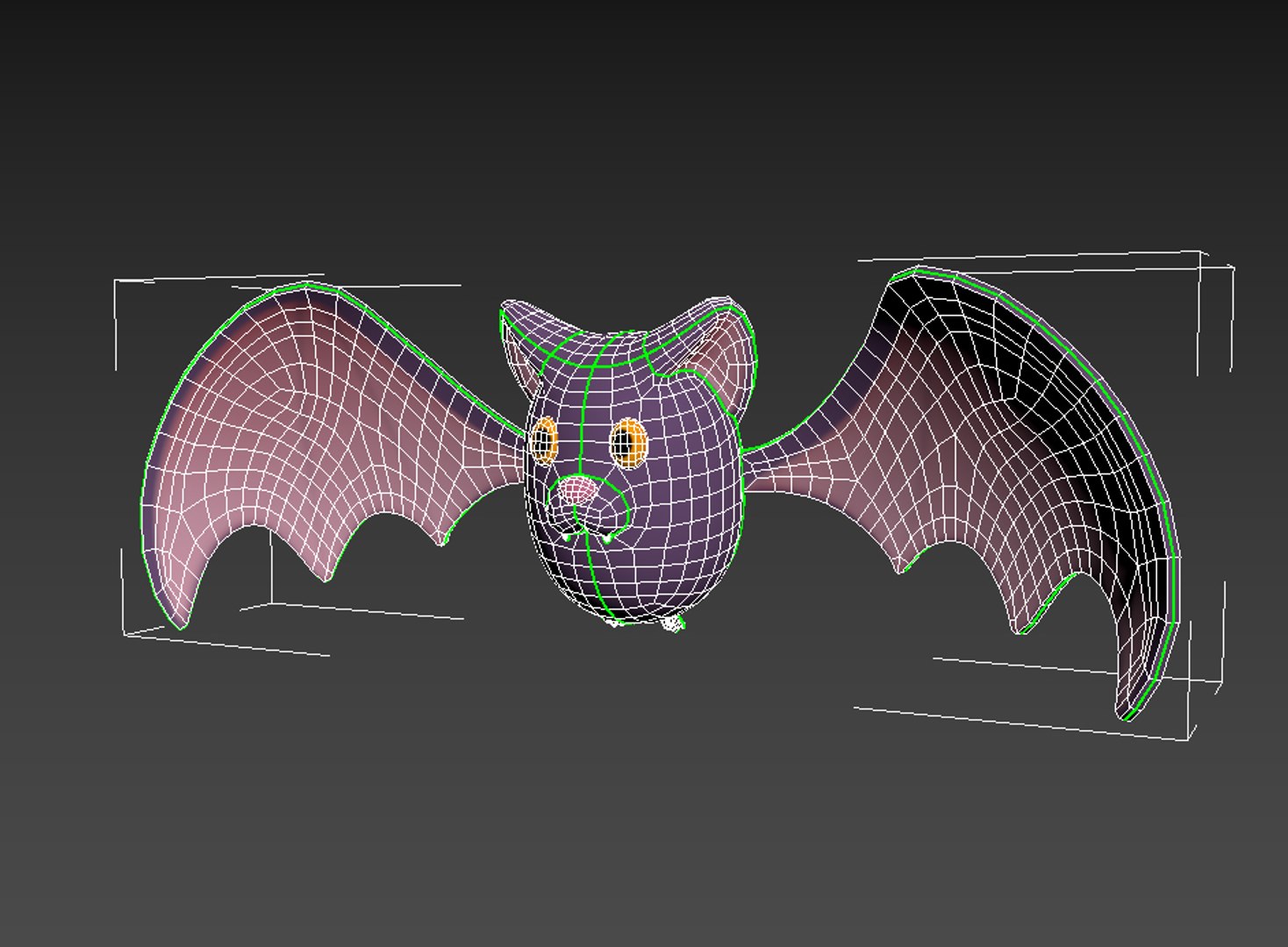 3D model cartoon bat - TurboSquid 1615787