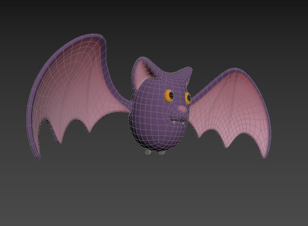 3D model cartoon bat - TurboSquid 1615787