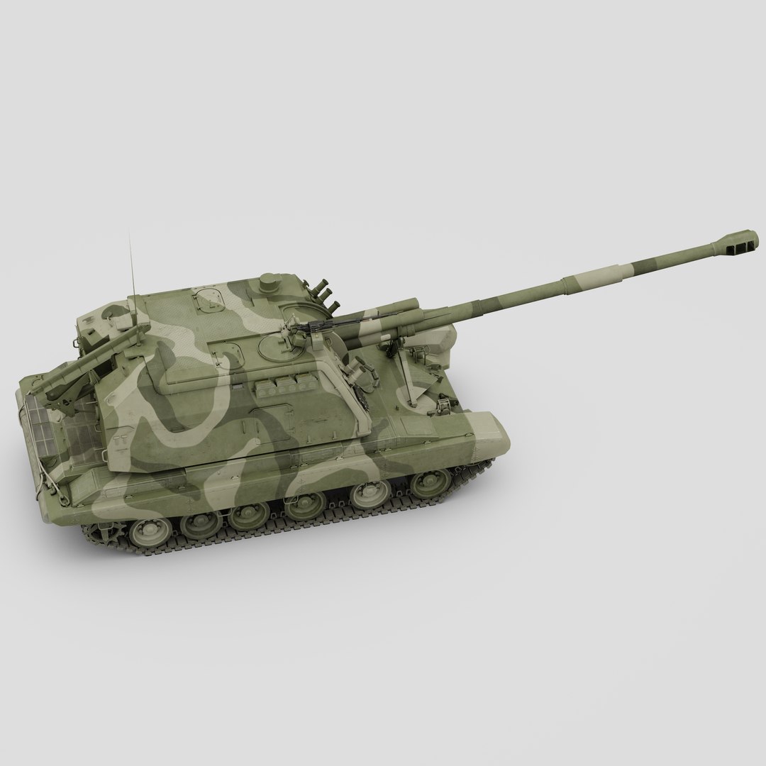 2s19 Msta-s Tanks Msta 3d Max