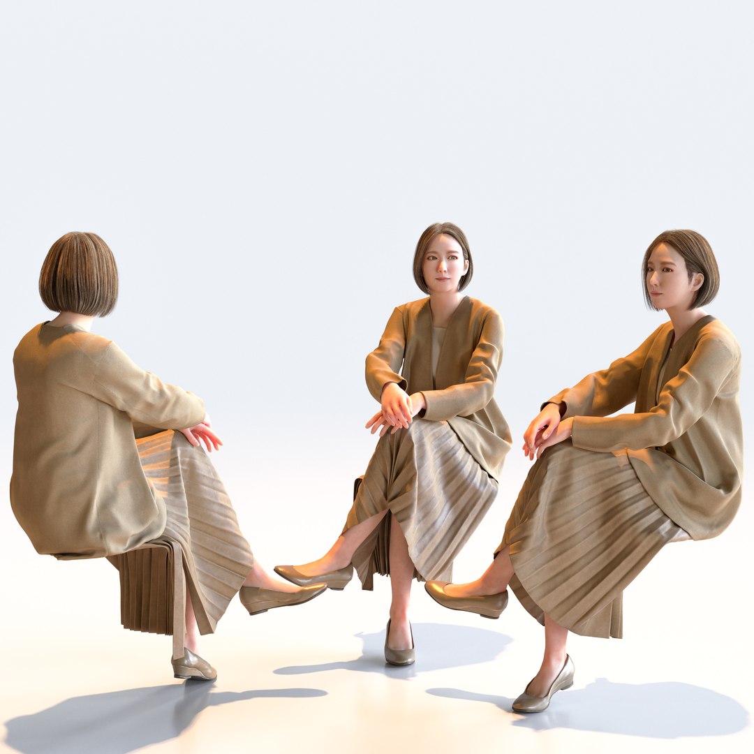 Posed Asian Business Woman Collection - 25 Models 3D - TurboSquid 1931516