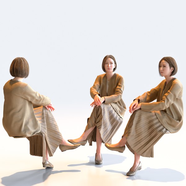 Posed Asian Business Woman Collection - 25 Models3Dモデル - TurboSquid 1931516