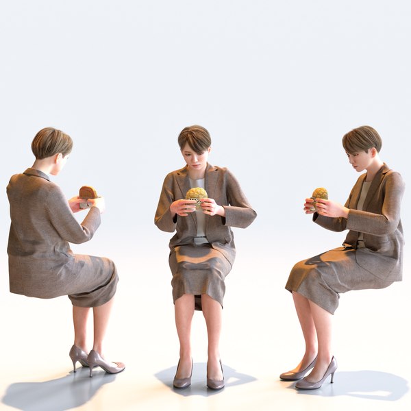Posed Asian Business Woman Collection - 25 Models3Dモデル - TurboSquid 1931516