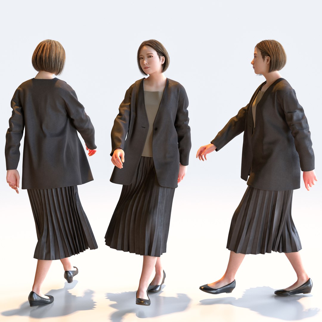 Posed Asian Business Woman Collection - 25 Models 3D - TurboSquid 1931516