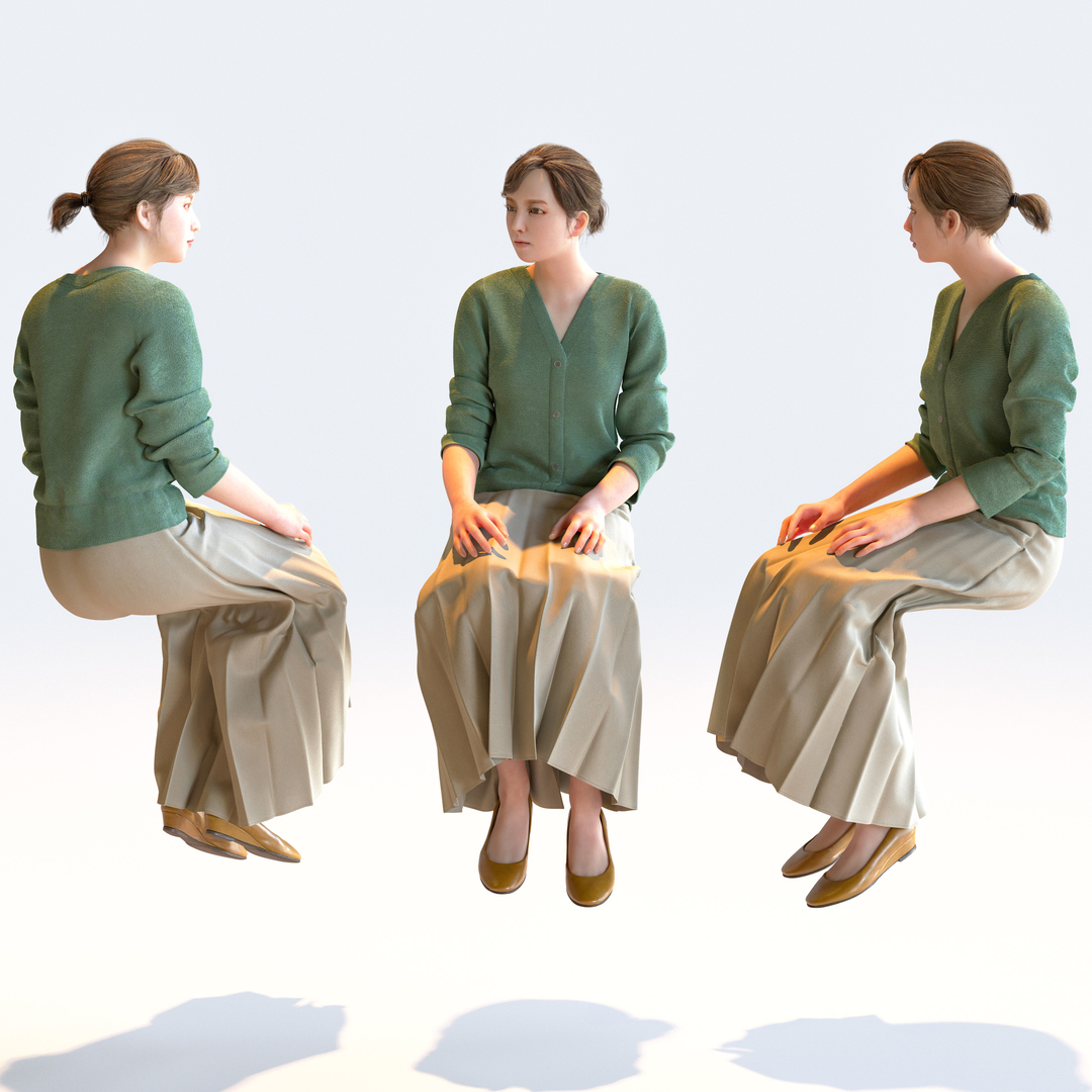 Posed Asian Business Woman Collection - 25 Models3Dモデル - TurboSquid 1931516