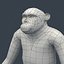 Chimpanzee Rigged Biped 3d Model