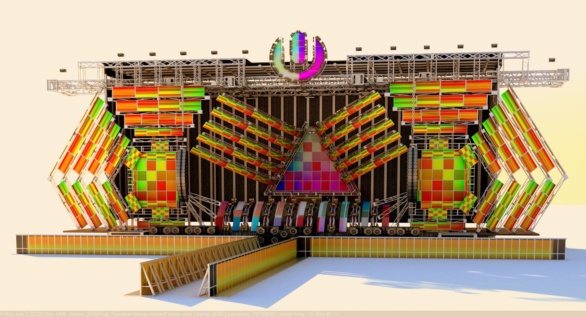 3d Umf-ultra Music Festival Miami Model