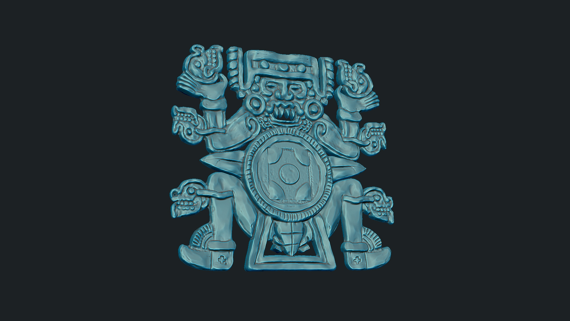 3D Tlaltecuhtli - Aztec Deity - TurboSquid 1734408