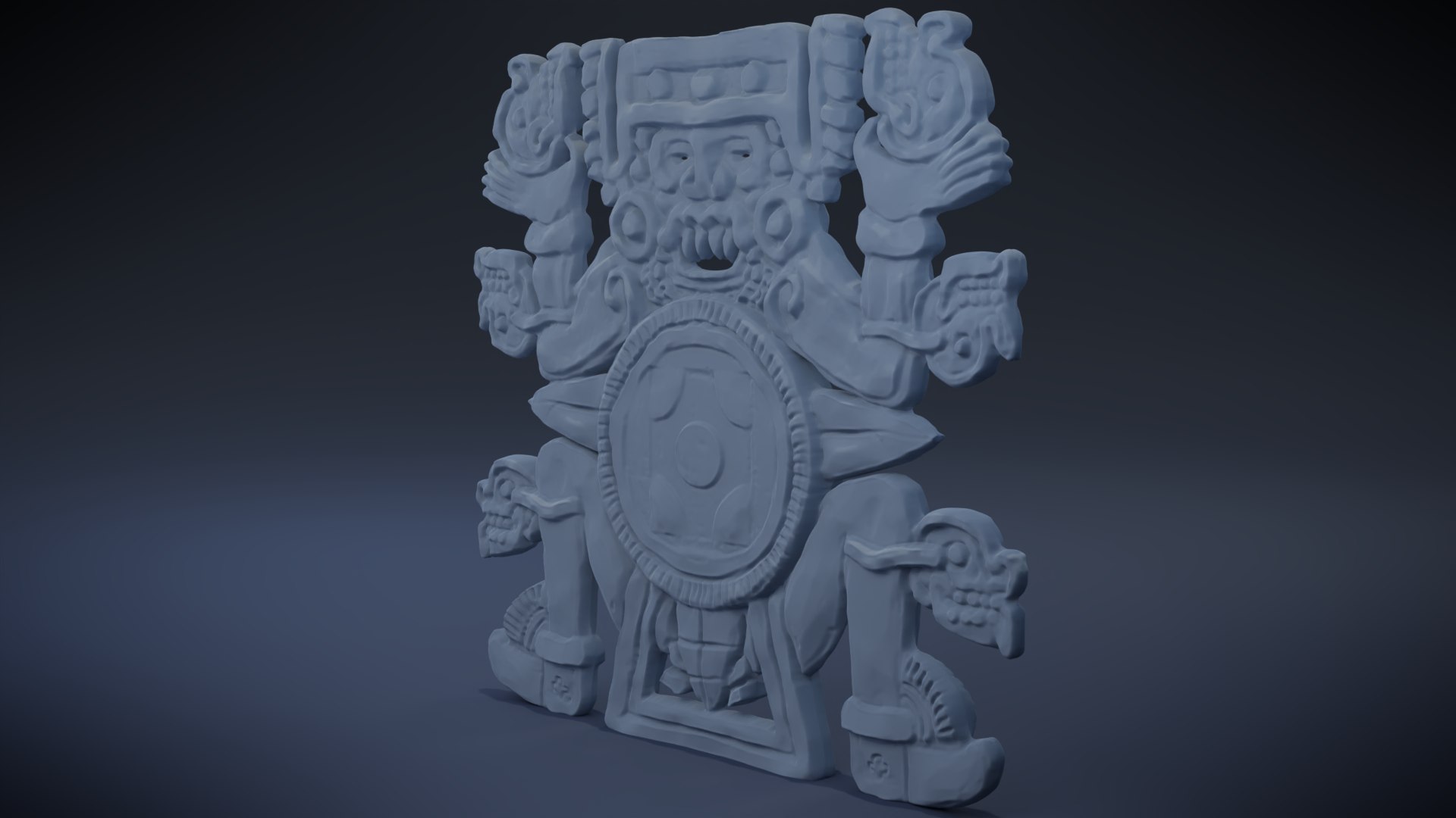 3D Tlaltecuhtli - Aztec Deity - TurboSquid 1734408