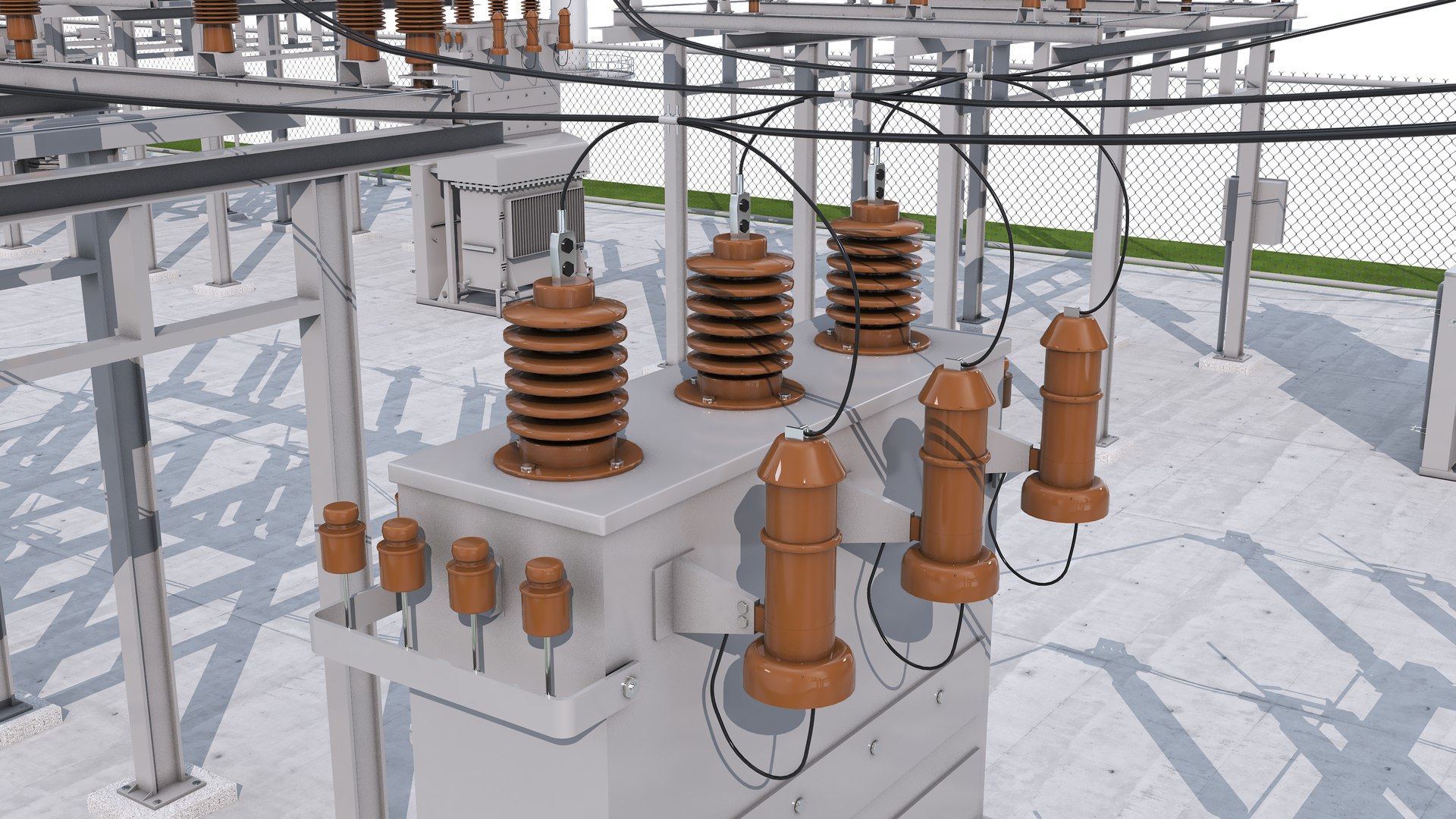 3D Model Wind Farm Substation - TurboSquid 2364740