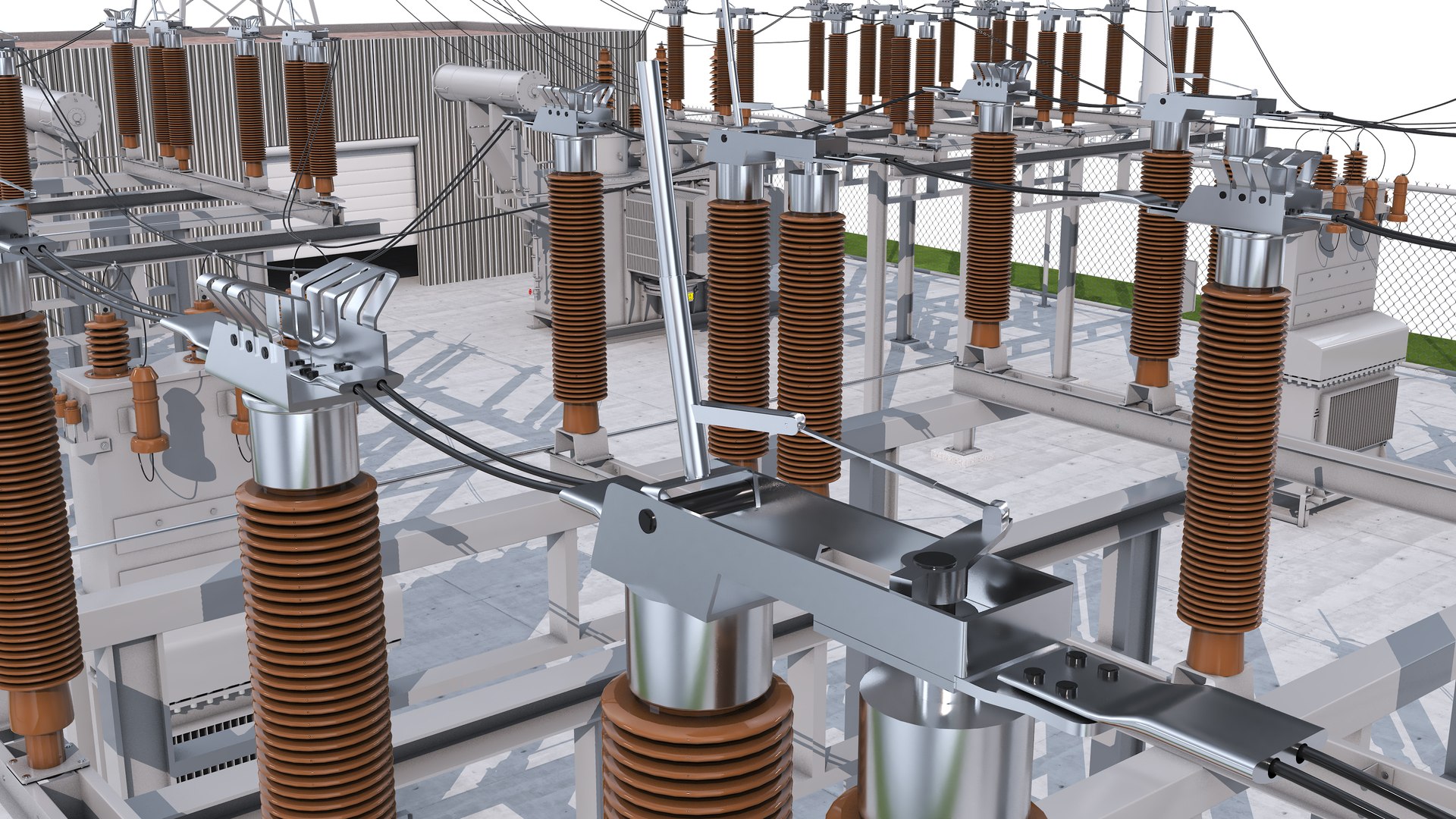 3D Model Wind Farm Substation - TurboSquid 2364740