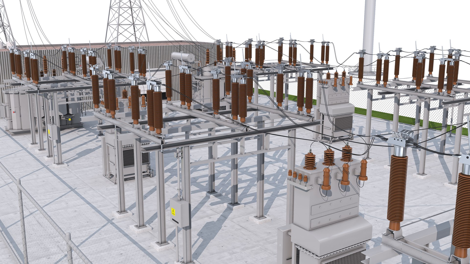 3D Model Wind Farm Substation - TurboSquid 2364740