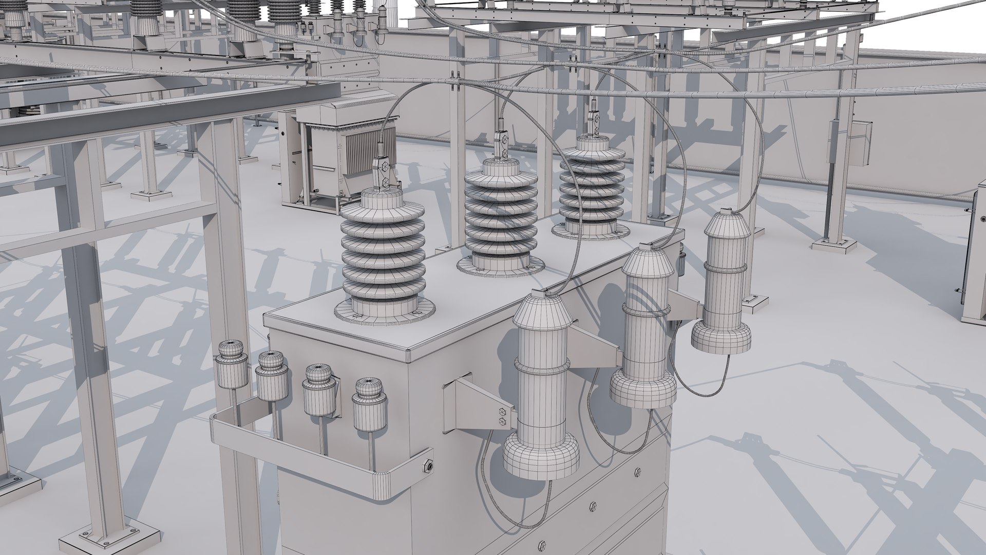 3D Model Wind Farm Substation - TurboSquid 2364740