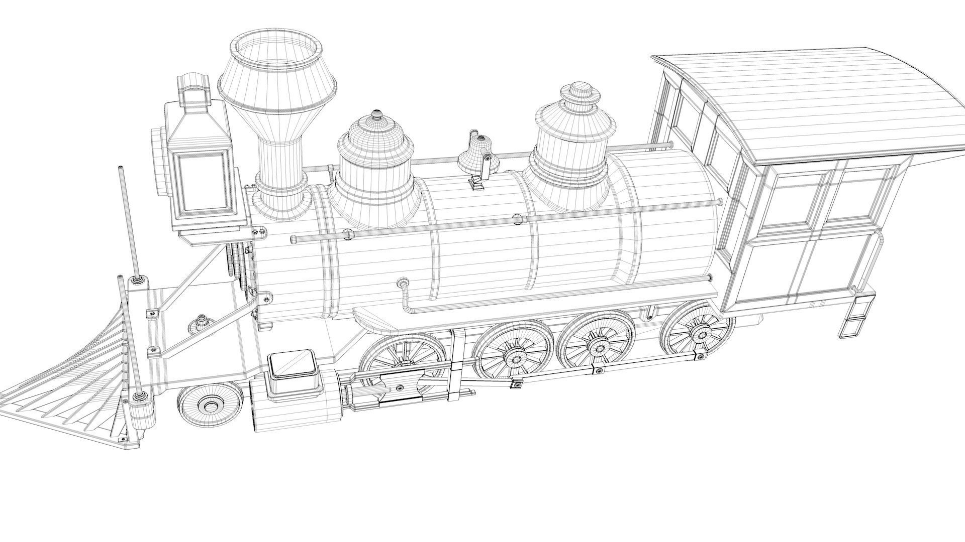 3D Steam Train Locomotive Model - TurboSquid 2120702
