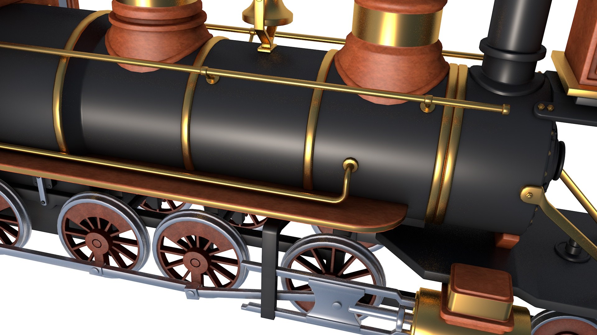 3D Steam Train Locomotive Model - TurboSquid 2120702