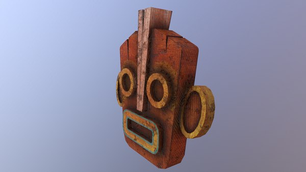 Low Poly Tiki Mask model - TurboSquid 1724600