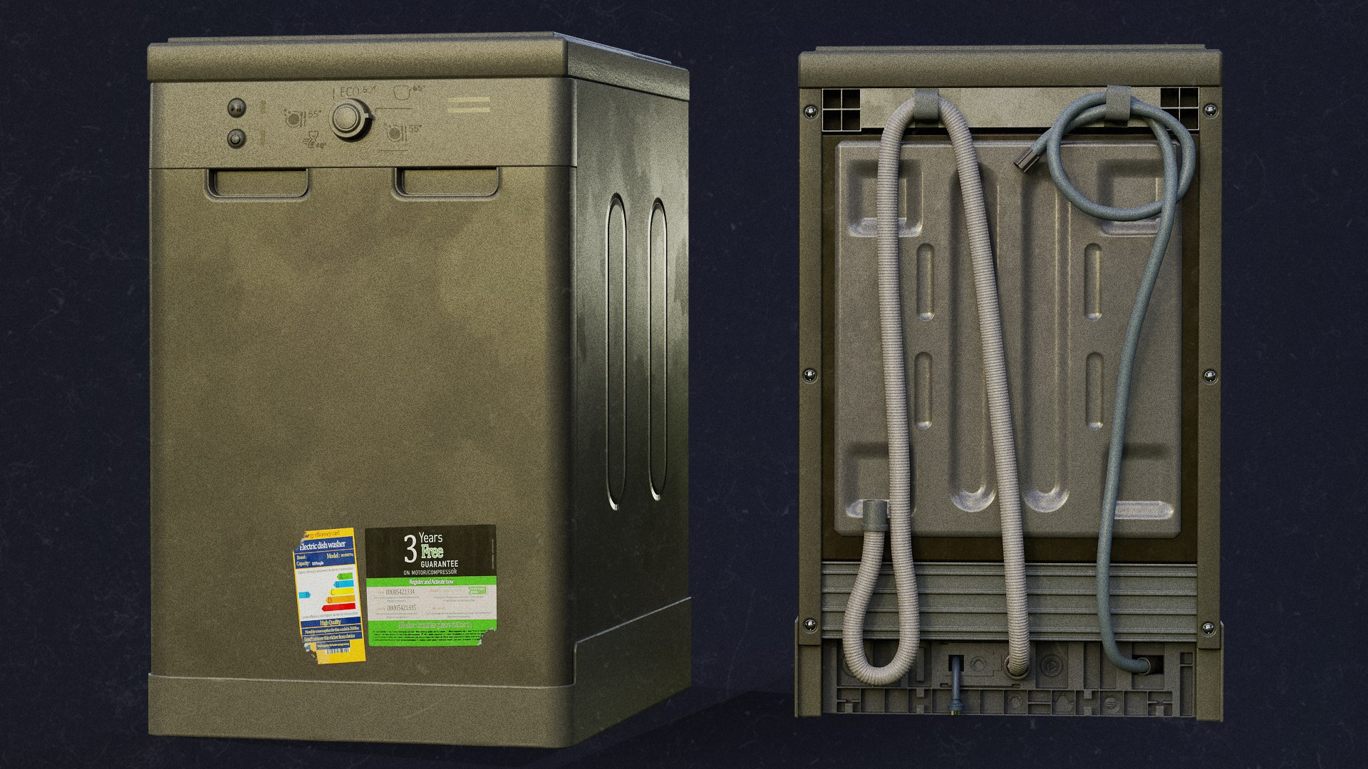 Dishwasher game ready PBR model - TurboSquid 2007118