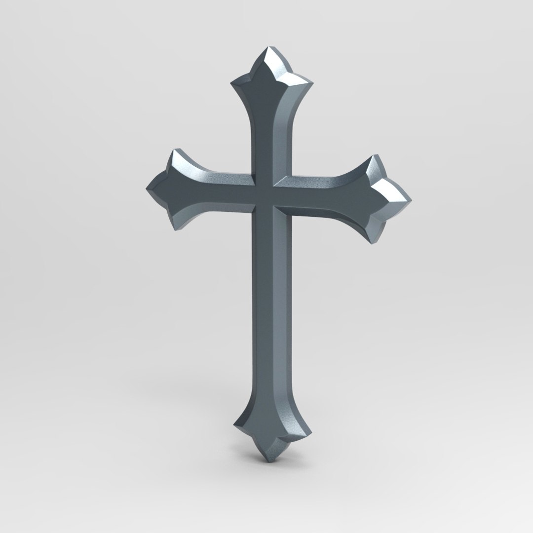 3d Model Cross Symbol