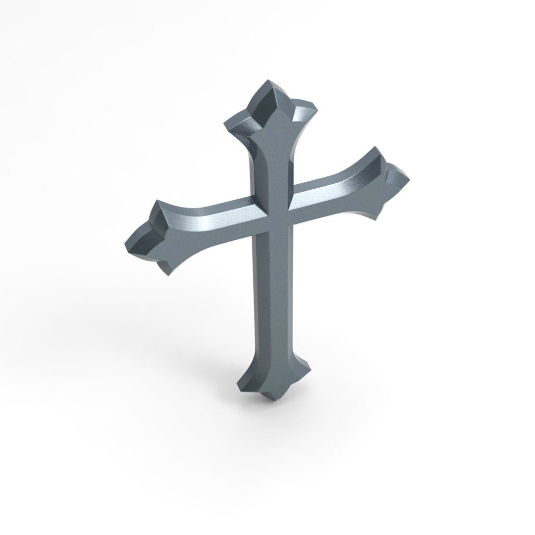 3d Model Cross Symbol