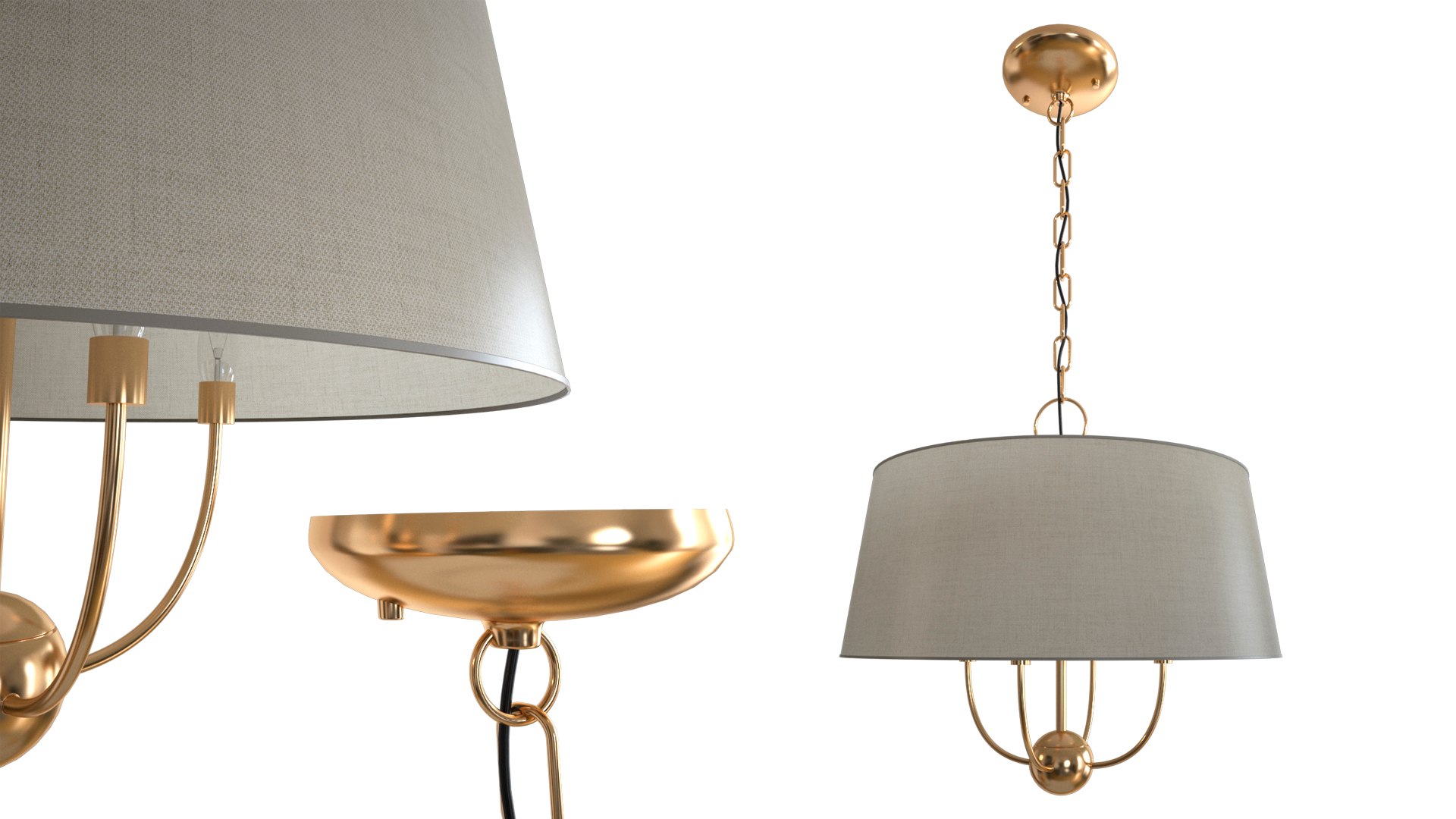 3D Cartwright 4 Lights Pendant Chandelier - TurboSquid 1903098