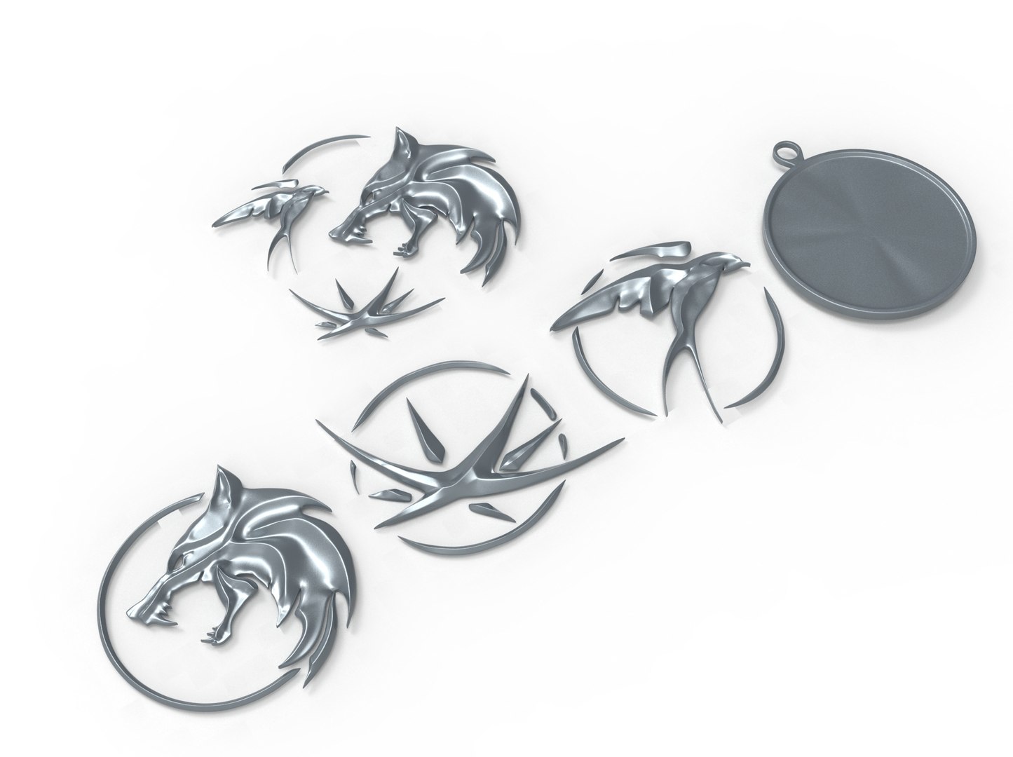 Witcher amulets model - TurboSquid 1515430