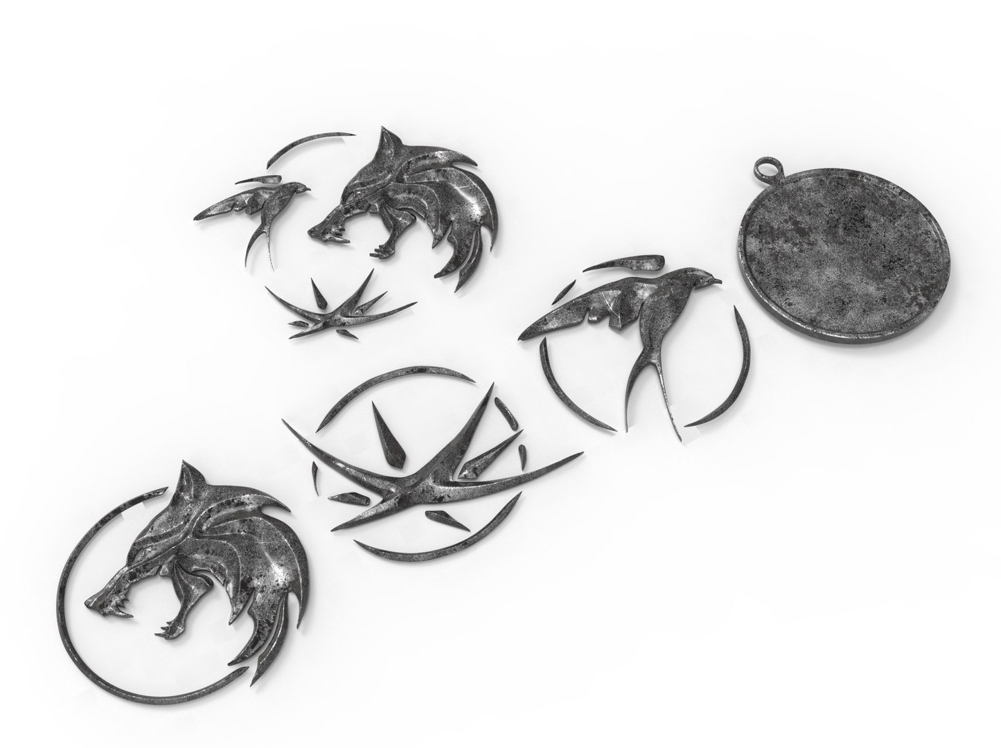 Witcher amulets model - TurboSquid 1515430
