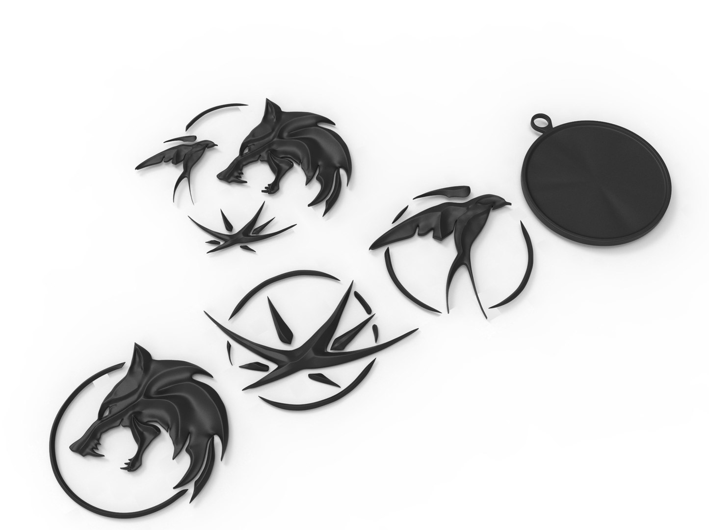 Witcher amulets model - TurboSquid 1515430