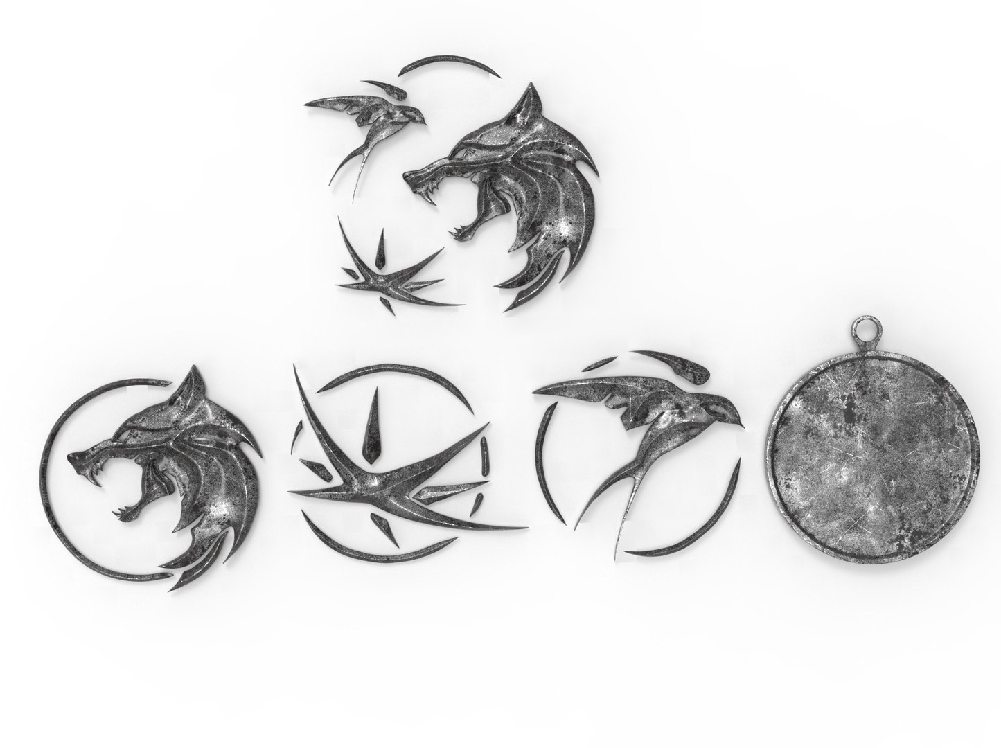 Witcher amulets model - TurboSquid 1515430