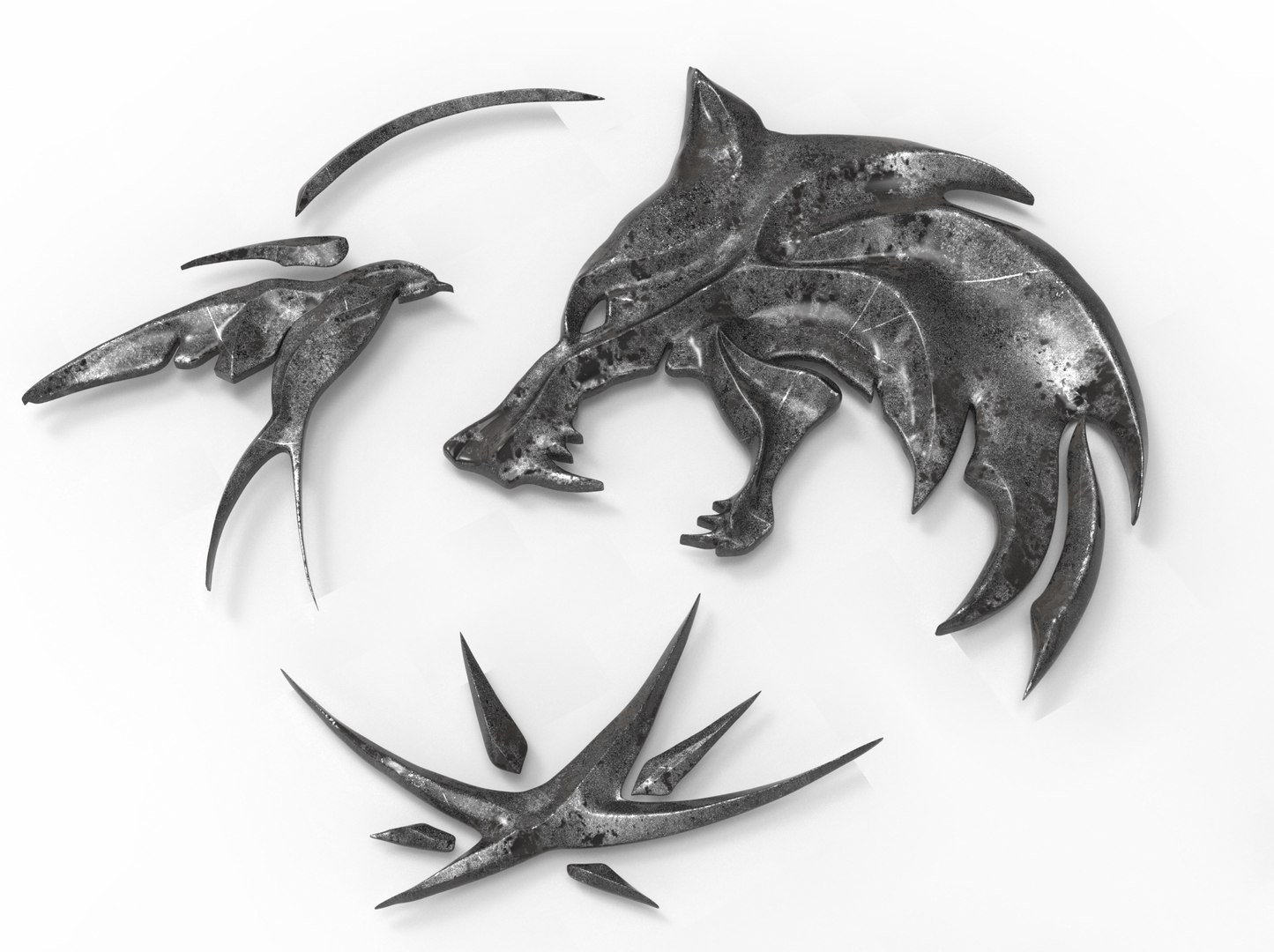 Witcher amulets model - TurboSquid 1515430