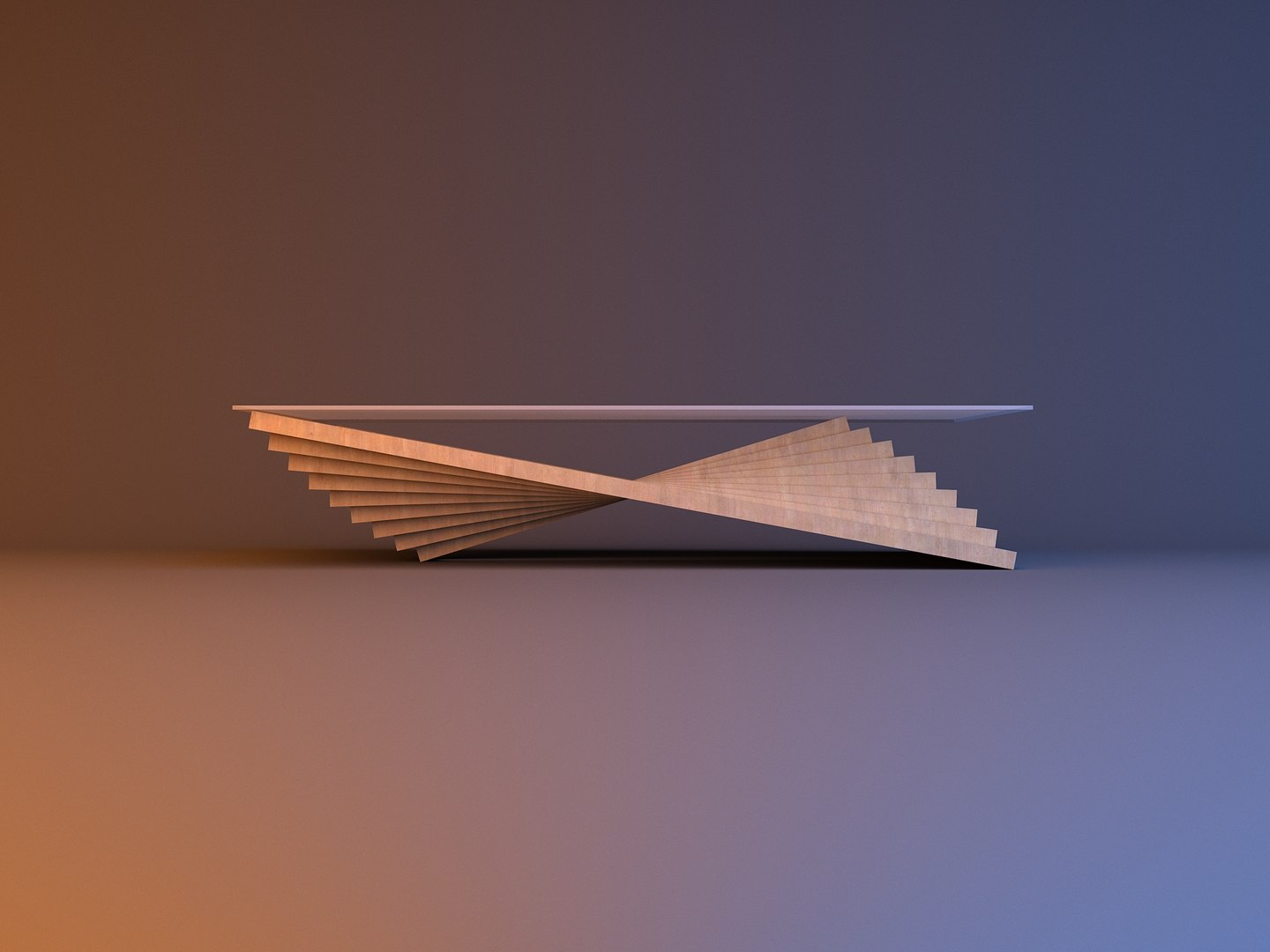 Wave table wood parametric 3D model - TurboSquid 1824789