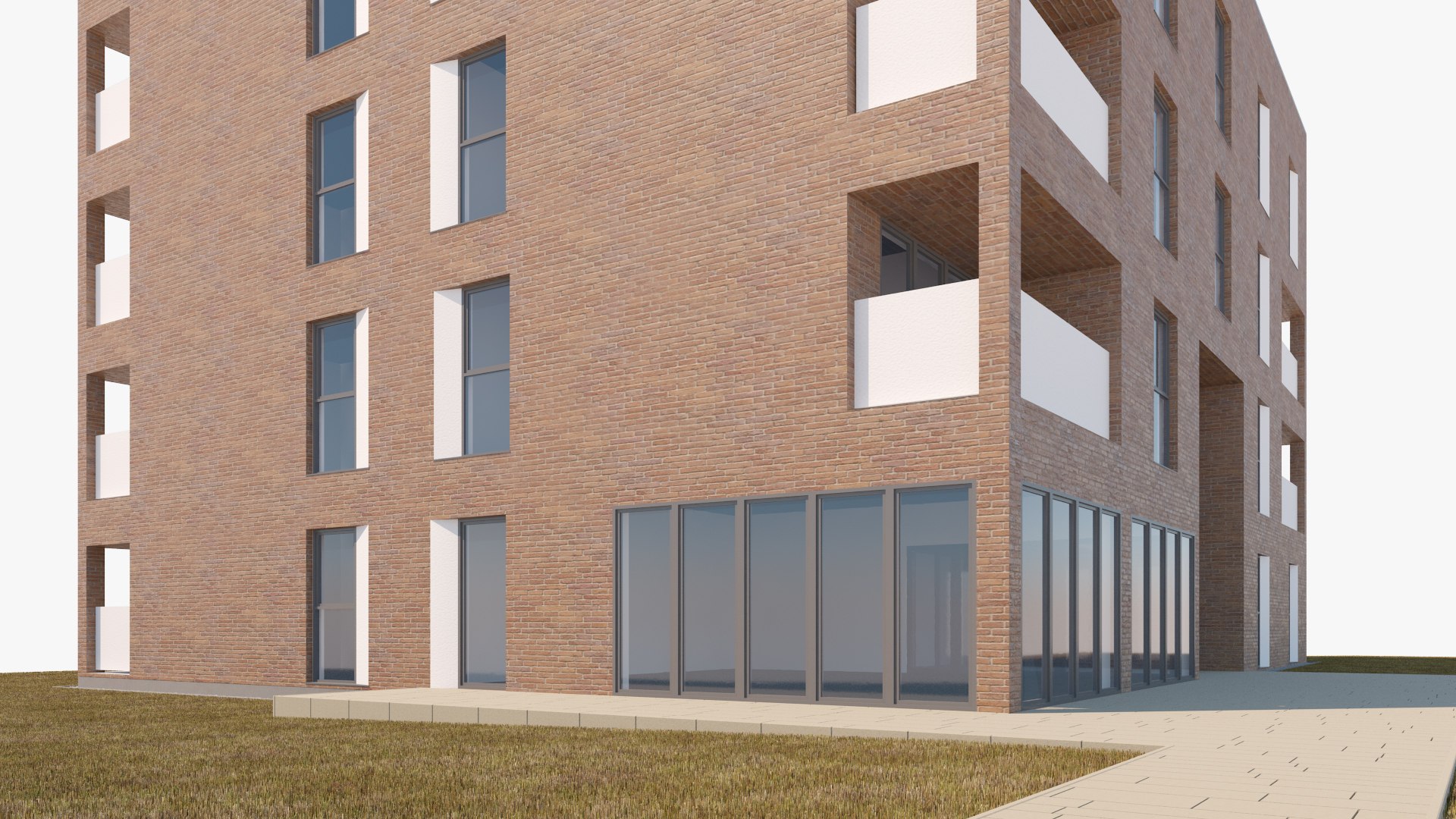 Housing Estate Building 3D Model - TurboSquid 2162809