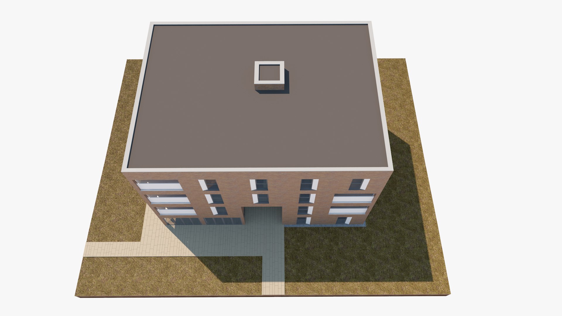 Housing Estate Building 3D Model - TurboSquid 2162809