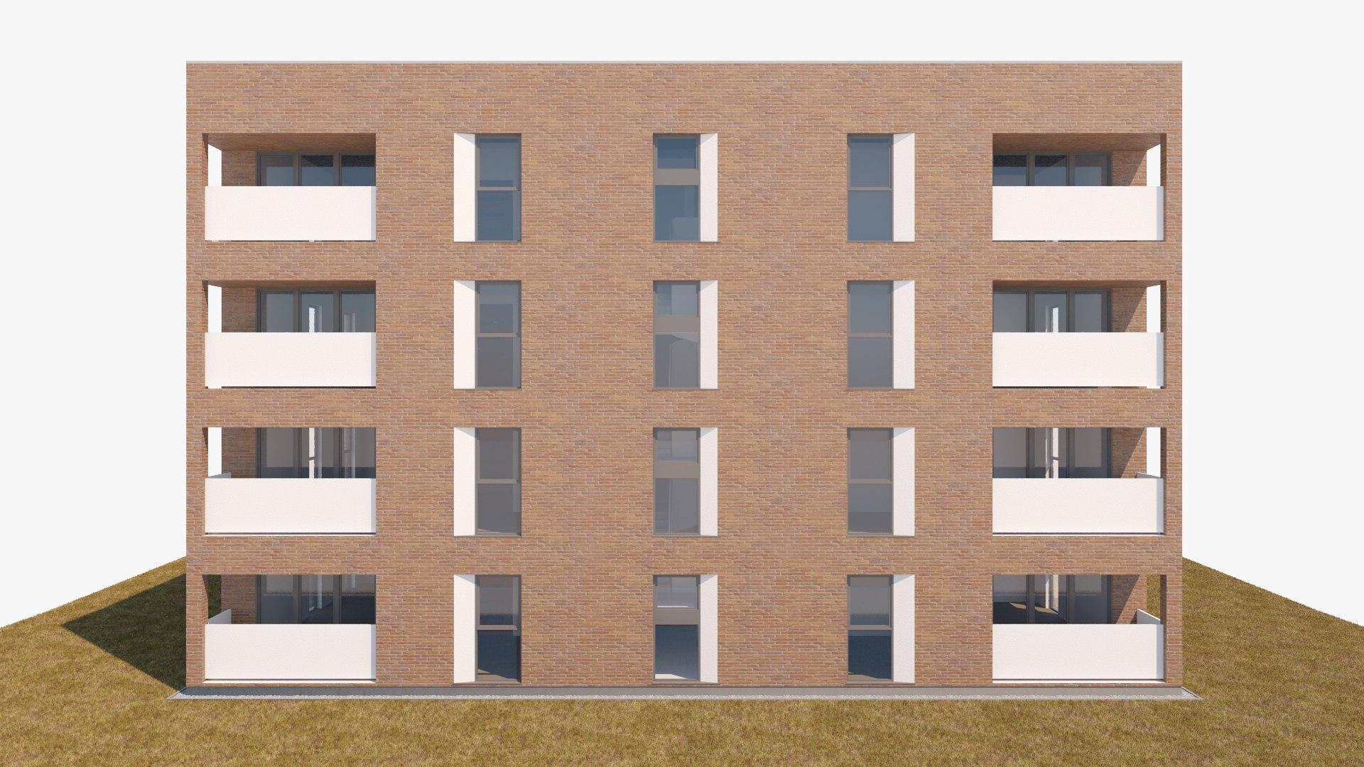Housing Estate Building 3D model - TurboSquid 2162809