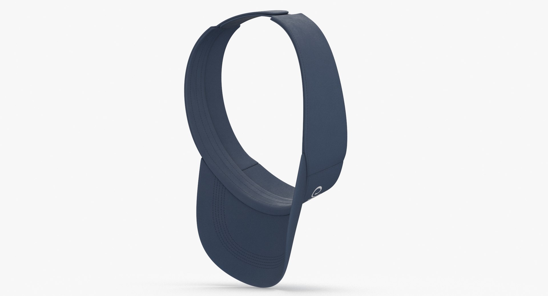 3D model Visor Hat Pose 01 Blank White and Branded Heather Basic Poses ...