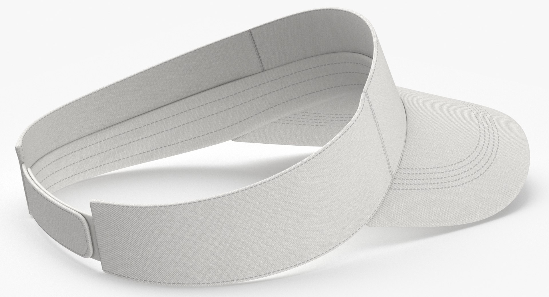 3D model Visor Hat Pose 01 Blank White and Branded Heather Basic Poses ...