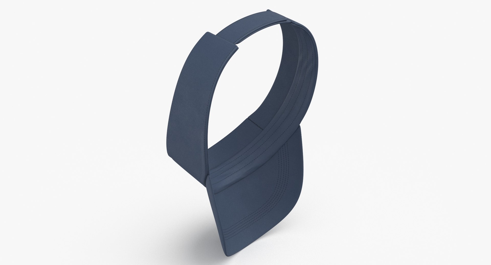 3D model Visor Hat Pose 01 Blank White and Branded Heather Basic Poses ...