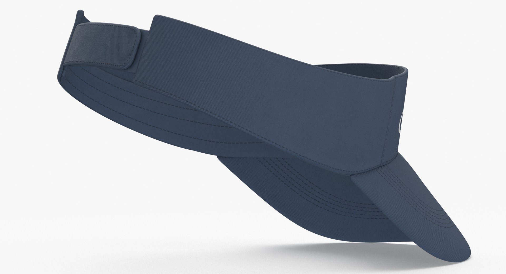 3D model Visor Hat Pose 01 Blank White and Branded Heather Basic Poses ...