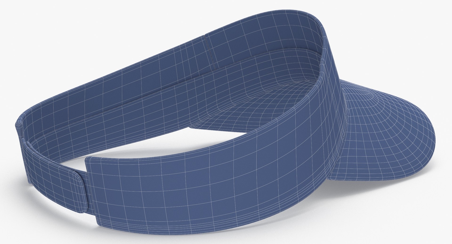 3D model Visor Hat Pose 01 Blank White and Branded Heather Basic Poses ...