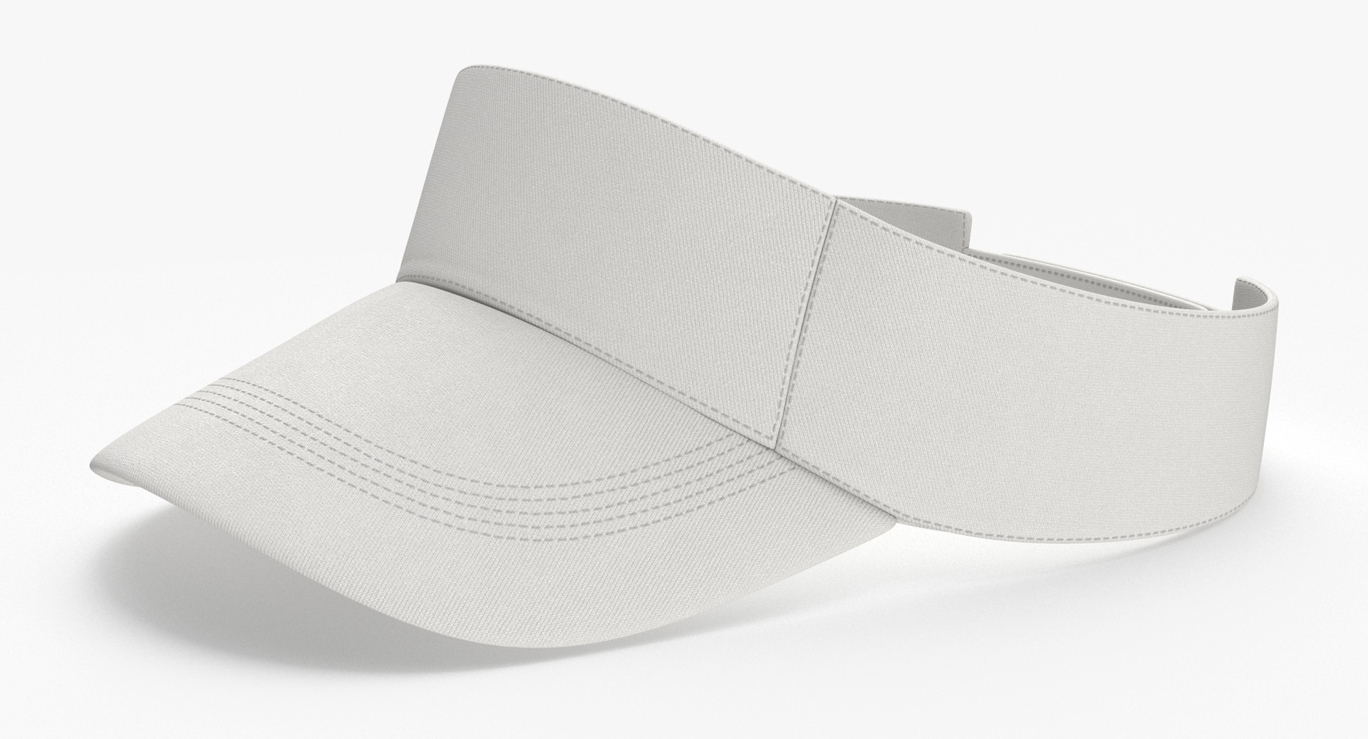 3D Model Visor Hat Pose 01 Blank White And Branded Heather Basic Poses ...