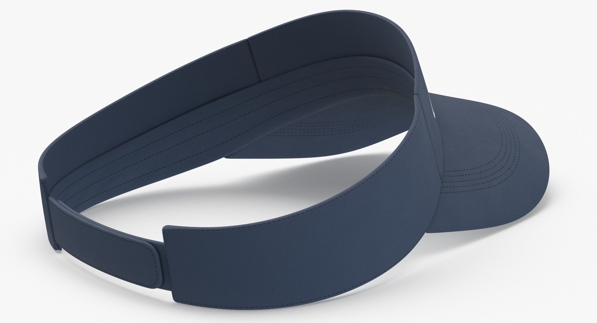 3D model Visor Hat Pose 01 Blank White and Branded Heather Basic Poses ...